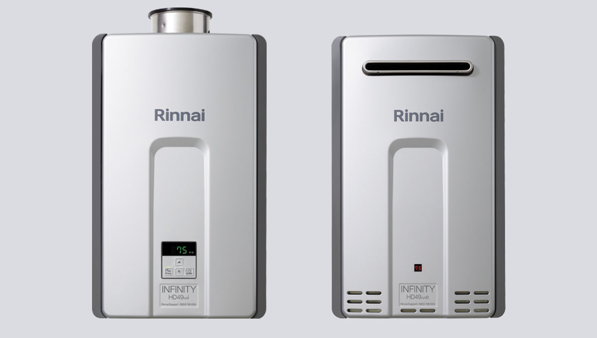 Rinnai INFINITY® HD49 Series internal and external