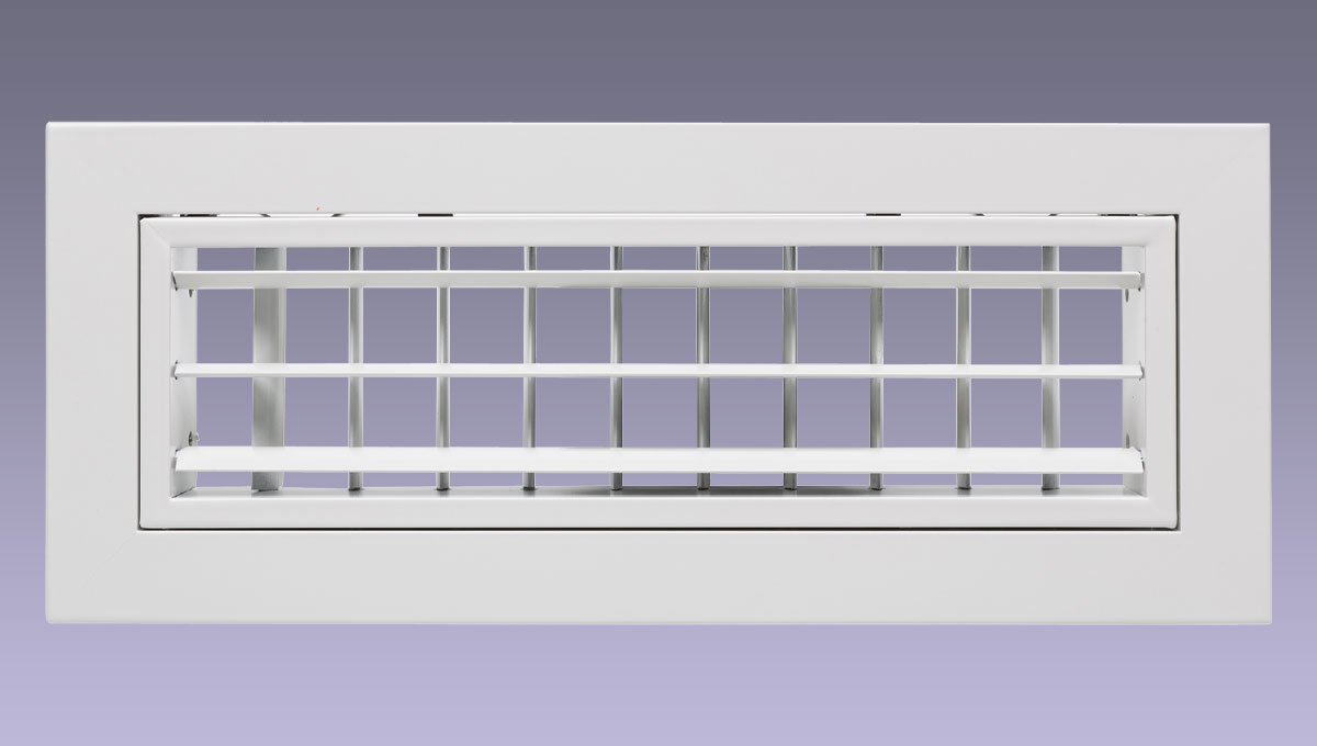 Double deflection grilles