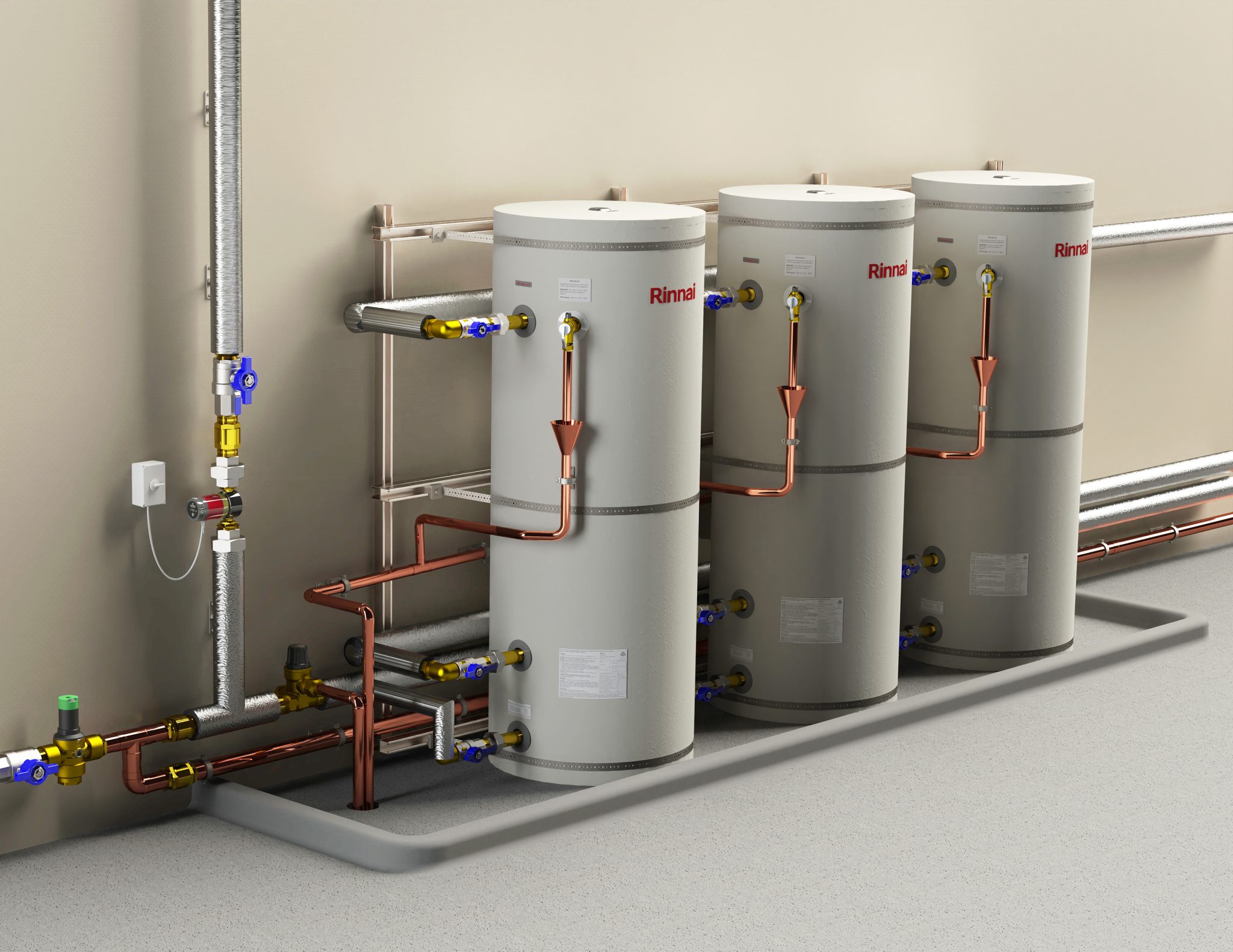 Commercial Enamel 270, 330, & 440L Storage Cylinders - Rinnai
